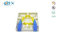 China 1 , 2 Port Mini FTTH Faceplate Panel 86 Type Fiber Optic Terminal Box FTTH - 006 Outlet Mini 2 Port Box With SC Adapter for sale