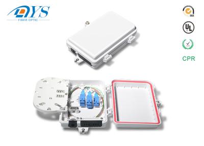 China 6 cores outdoor/indoor FTTH-015 fiber optic Terminal box Outdoor wall mount 6 SC simplex FTTH terminal fiber optic distr for sale