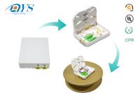 China 2 Cores SC DX / LC Quad Indoor Fiber Optic Terminal Box 1 , 2 Port FTTH for sale