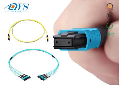 China 8 12 24 Fiber Plenum MPO/MTP Trunk Cable OM3 OM4 12 Fiber 24 Fiber 100G for sale
