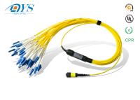 China 8f 12f 24f Singlemode Multimode MPO/MTP To LC MPO Breakout Cable Patch Cord for sale