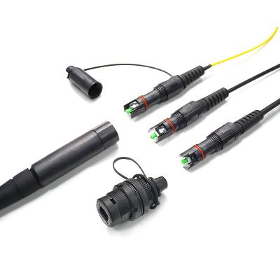 China H Optic Connector OptiTap 1 Fiber Single-Tube Outdoor Jumper Fiber Optic Cable Assembly for sale