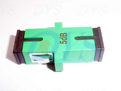 China Duplex SC 1 - 20dB Fiber Optic Attenuator Green For EDFA for sale