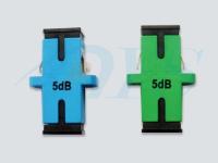 China SC Green / BLUE Simplex Fiber Optic Attenuator For Overpowered Fiber Optic Systems for sale