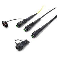 China IP SC APC Outdoor Armoured Cable Assembly FTTA FTTH Hoptic Fiber Optic Patch Cord for ZTE Huawei Outdoor Patch Cord for sale