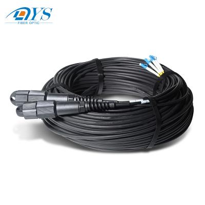 China 2 CORE BBU RRU PDLC ODLC outdoor fiber optic patch cord for CPRI / ODVA PDLC Outdoor Cable Assembly for sale