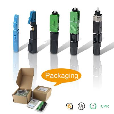 China FTTH SC LC FC ST Fiber Fast Connector , Fiber Optic Fast Quick Connector for sale