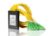China 1x2 1x4 1x8 1x16 1x32 1x64 Fiber Optic PLC Splitter With SC Connector Optical Fiber Splitter for sale