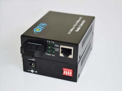 China 10 / 100 / 1000M SC Port Optical Fiber Media Converter For Optical Network for sale