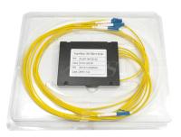 China Singlemode Connectorized Optical Fiber Splitter LC/UPC 1x4 PLC Planar Lightwave Circuit for sale