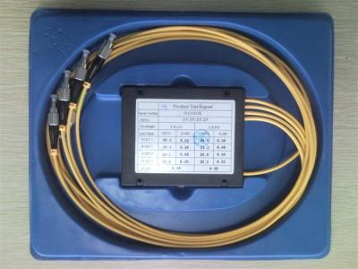 China Low Excess Loss Fiber Optic Audio Splitter , 1*4 FBT Splitter For Lan for sale