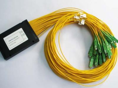 China 1*16 PLC 3.0mm Diameter ABS Encapsulation Optical Fiber Splitter For CATV System for sale