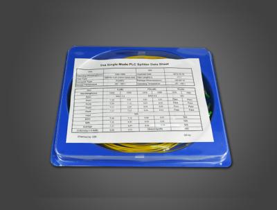 China 1*4 PLC Optical Fiber Splitter APC / UPC / PC Ferrule Polish For FTTX Networks for sale