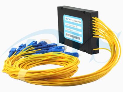 China 1*16 0.9mm Optical Fiber Splitter , 1260nm - 1650nm Splitter Module for sale