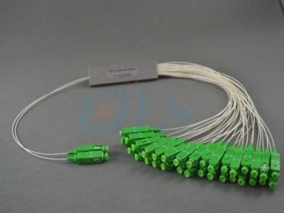 China 2 * 32 PLC Tube Type Low Insertion Loss Optic Fiber Splitter For CATV links for sale