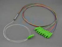 China 1 * 8 PLC SC/APC Tube Type Optical Fiber Splitter For Data Communication for sale