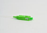 China SC/APC 1x2 PLC Optical Fiber Splitter Singlemode stainless tube type Connectorized for sale