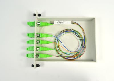 China LGX 1260~1650nm, 1*4  PLC ptical Fiber Splitter Cassette Type for sale