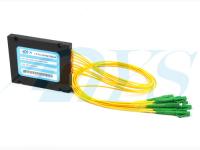 China 1 x 8 Singlemode Fiber Optics Splitter Couper to Low Polarization Dependent Loss for sale