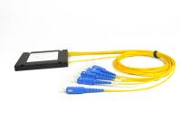 China 1*4 PLC Fiber Optic Audio Splitter SC / UPC Connector For FTTx Deployments for sale