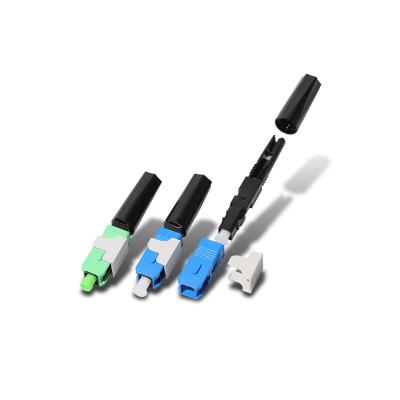 China Less 0.3dB Loss Fiber Optic Cable Connectors , Ftth Solution SC/APC SC/UPC Fast Connector for sale