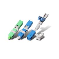 China SC Field Assembly Optical Fiber Connectors , Green SC/APC Fast Connector for sale