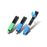 China SC Field Assembly Optical Fiber Connectors , Green SC/APC Fast Connector for sale