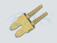 China Beige SC UPC Optical Fiber Connectors 9 / 125um Fiber For Local Area Networks for sale