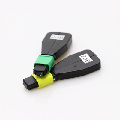 China MPO APC UPC 12 Core 2db 5db Female To Male Optical Fibre Connector for sale
