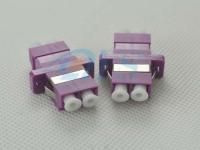 China LC Duplex Fiber Optic Adapter Violet Color For Optical Networks for sale