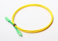 China LC/UPC Cabo Yellow LSZH SM MM Single Core Fiber Optic Cable Patch Cord for sale