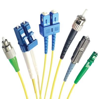 China SM/MM SC/APC LC FC ST MU DIN Optical Fiber Patch Cord for sale