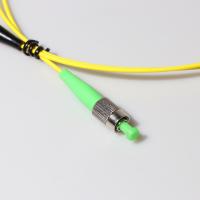 China FC APC Single Mode Duplex 9/125um Optical Fiber Patch Cord for sale