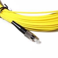 China FC APC Single Mode Duplex 9/125um Optical Fiber Patch Cord for sale
