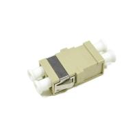 China Lc To Lc PC MM SM Simplex Duplex Quad Flangeless Fiber Optic Adapter for sale