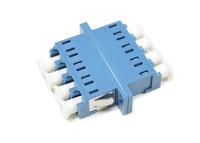 China Lc To Lc PC MM SM Simplex Duplex Quad Flangeless Fiber Optic Adapter for sale