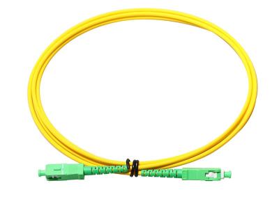 China SC APC Fiber Optic Patch Cord For Telecommunication for sale