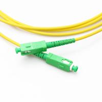 China 1.6mm 2m SC APC Single Mode Fiber Optic Patch Cord for sale