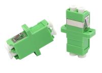 China LC APC SM DX Singlemode Duplex Optical Fiber Adapter for sale