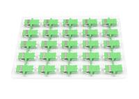 China LC APC SM DX Singlemode Duplex Optical Fiber Adapter for sale