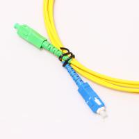 China SC APC To SC UPC Single Mode Fiber Optic Patch Cord for sale