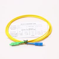China SC APC To SC UPC Single Mode Fiber Optic Patch Cord for sale