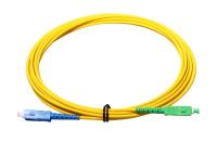 China SC APC To SC UPC Single Mode Fiber Optic Patch Cord for sale