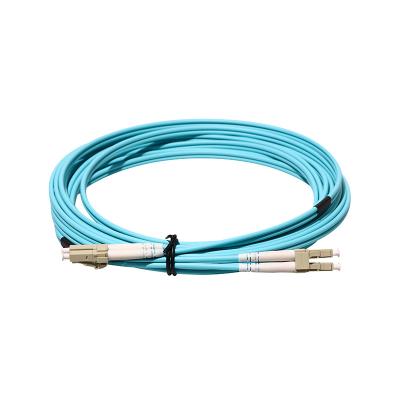 China OM3 LC LC Connector Armored Fiber Optic Patch Cord for sale