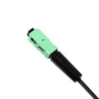 China Pre Embedded FTTH Fiber Optic Drop Cable SC Field Assembly Connector for sale