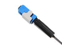 China SC/APC SC/UPC Fiber Optic Fast Connector For FTTH Drop Bow Type Cable for sale