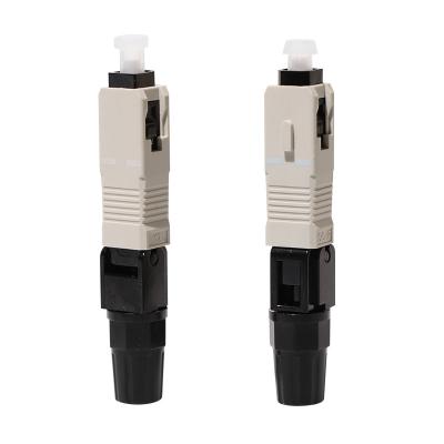 China Field Assembly SC OM2 FTTH Fiber Optic Quick Connector for sale
