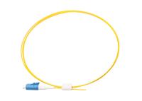 China LC APC Simplex 9/125 Single Mode G657A Fiber Optic Pigtail for sale