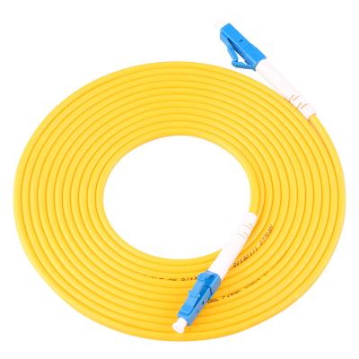 China Simplex Single Mode UPC LC LC Fiber Patch Cord for sale