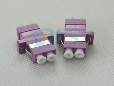 China Zirconia Sleeve LC Duplex Fiber Optic Adapter For Telecommunications for sale